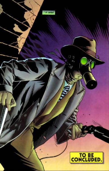 Sandman (Wesley Dodds), a pulp hero in the DC Universe